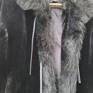 Utex | Jackets & Coats | Black Faux Fur Winter Coat | Poshmark